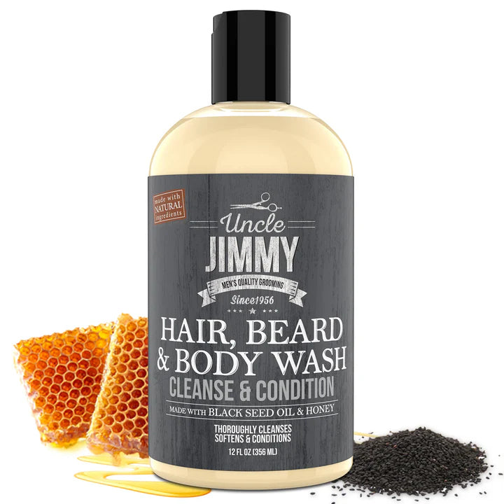 UNCLE JIMMY Hair, Beard & Body Wash – Natalya’s Beauty Supply